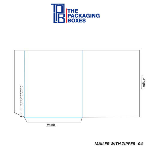 Custom Printed Mailer with Zipper Packaging boxes wholesale